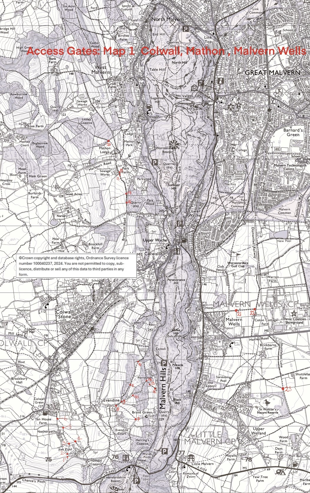 Gates Colwall Mathon Mal Wells – Malvern Hills National Landscape